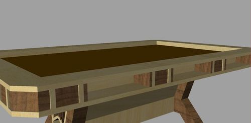 Game Table Design Series: Game Table Features - Fold Out Shelves ...