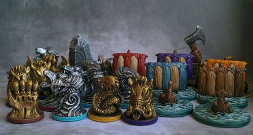 My painted blood rage set | Blood Rage | BoardGameGeek