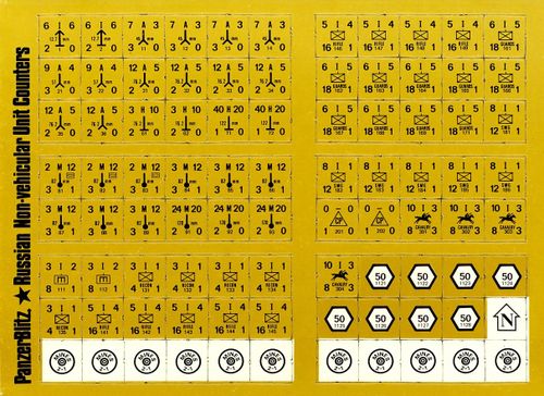 Unpunched counter sheet scans? | PanzerBlitz | BoardGameGeek