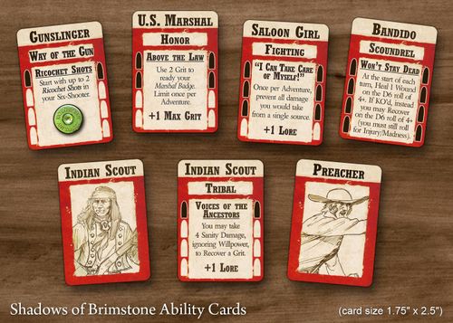 Ability cards | Shadows of Brimstone: City of the Ancients | BoardGameGeek