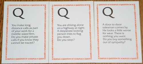 A Question of Scruples | Image | BoardGameGeek