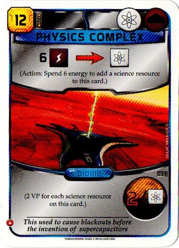 Physics Complex card - thoughts about balance | Terraforming Mars ...
