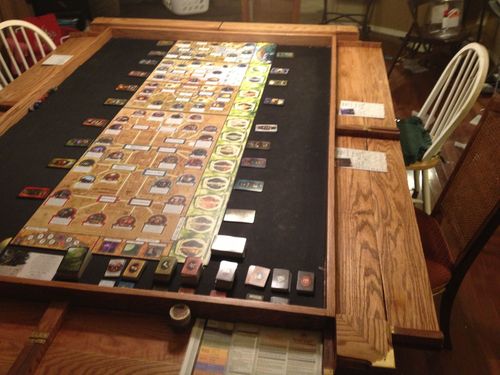FINALLY FINISHED!!! The family game table | BoardGameGeek | BoardGameGeek