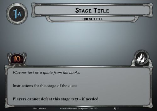 Quest Card Template - 300dpi PSD | The Lord of the Rings: The Card Game ...