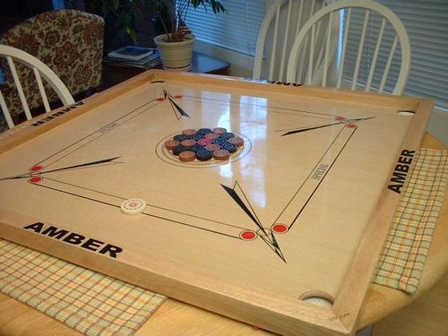 Alignment of Carrom Men for the break. | Carrom | BoardGameGeek
