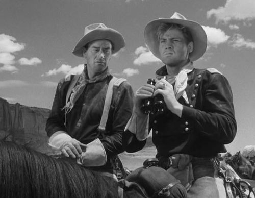 The battle scene from the movie Fort Apache -- an illustrated ...