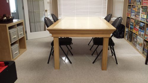 Built my first gaming table out of Hemlock wood!!! | BoardGameGeek ...