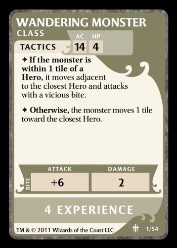 Monster Card Template | Dungeons & Dragons: The Legend of Drizzt Board ...