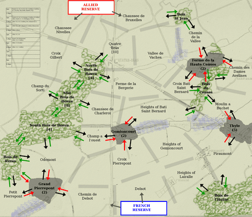 Battle lines Quatre Bras - Napoleon's Triumph inspired wargame ...