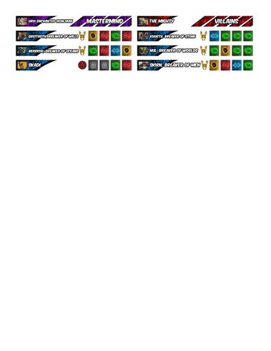 Richie625 Legendary: Marvel Custom Dividers | BoardGameGeek