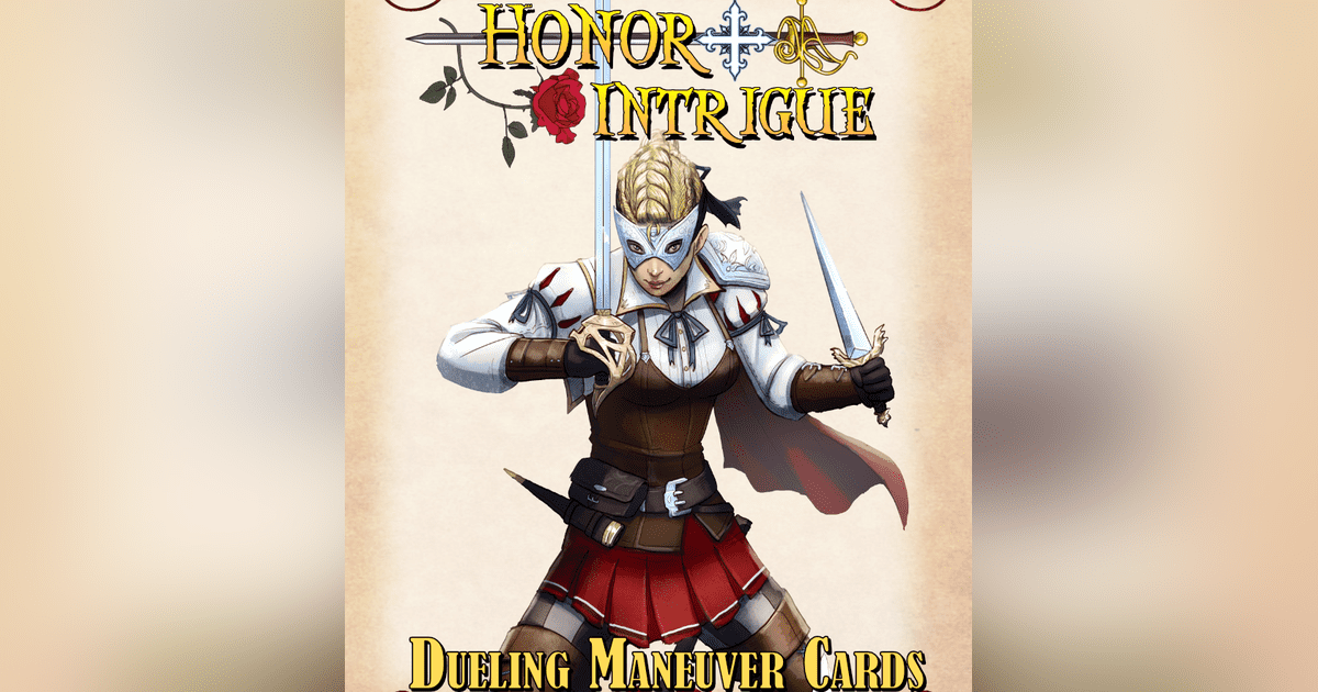 Honor + Intrigue: Dueling Maneuver Cards | RPG Item | RPGGeek
