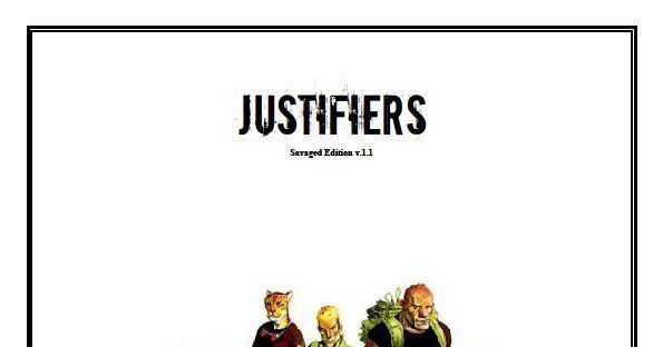 Justifiers Savaged Edition | RPG Item | RPGGeek