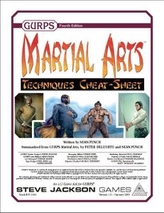 GURPS Martial Arts Techniques Cheat-Sheet | RPG Item | RPGGeek