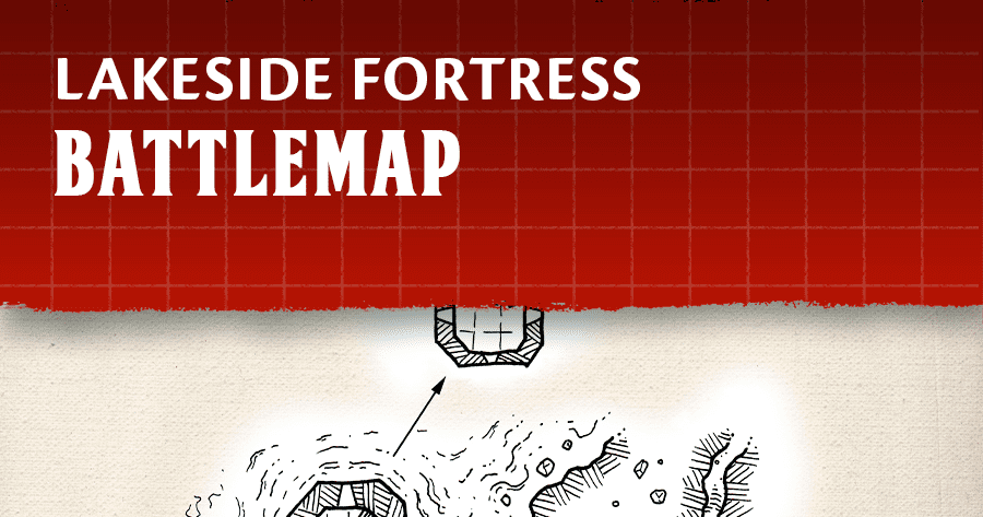 Lakeside Fortress Battlemap | RPG Item | RPGGeek