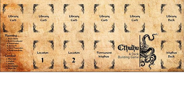 Cthulhu: A Deck Building Game – Playmat | Board Game Accessory ...