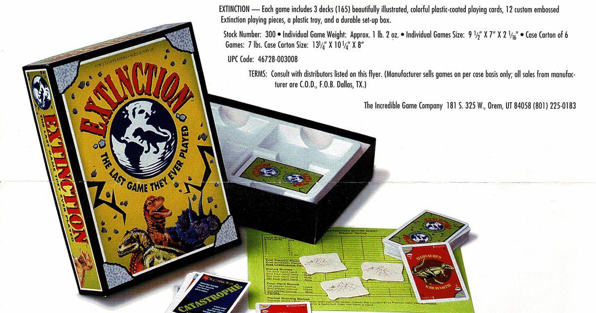 Extinction: The Last Game They Ever Played | Board Game | BoardGameGeek