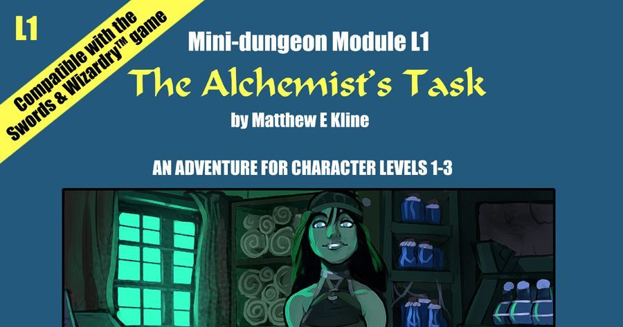 Mini-dungeon Module L1: The Alchemist's Task | RPG Item | BoardGameGeek