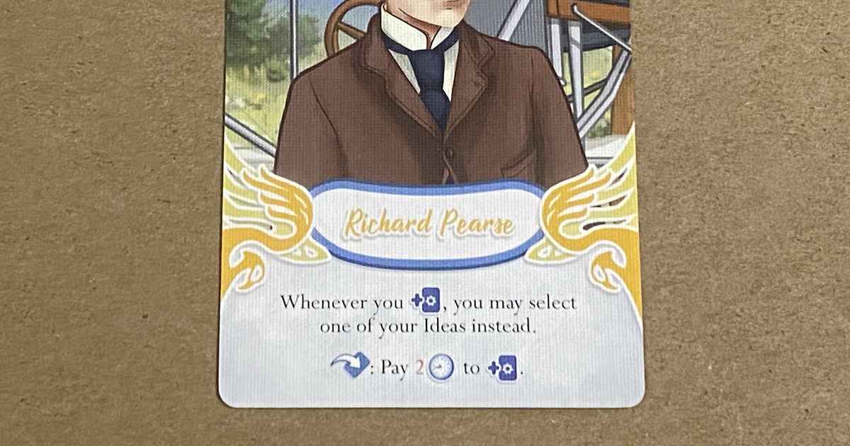 First in Flight: Richard Pearse Promo Card | Board Game | BoardGameGeek
