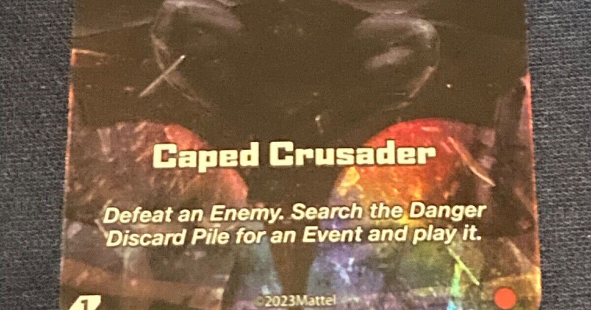 UNO Ultimate: Batman – Caped Crusader Foil Chase Card | Board Game ...