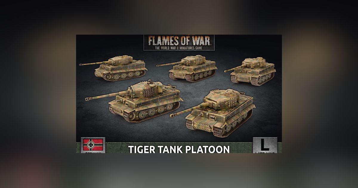 Flames of War: Tiger Tank Platoon | Board Game | BoardGameGeek