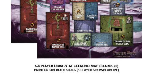 Cthulhu Wars: Six to Eight Player Library at Celaeno Map | Board Game ...