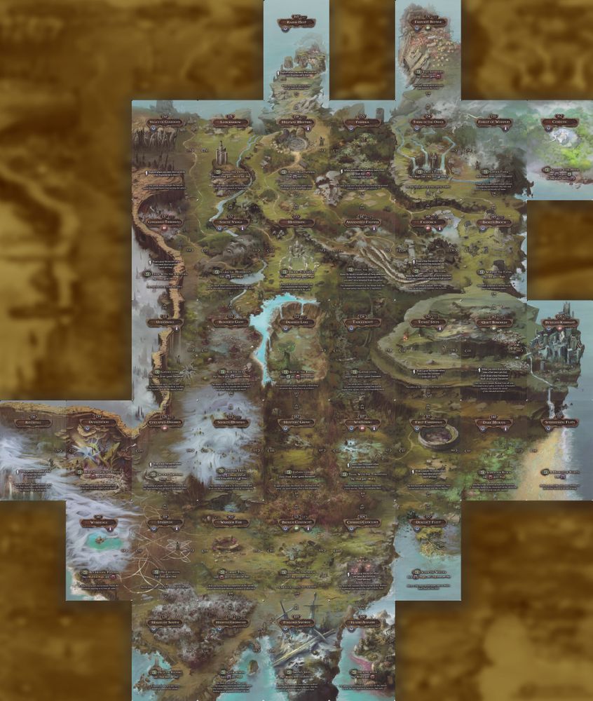 **Spoiler** Full TG Map | Tainted Grail: The Fall of Avalon