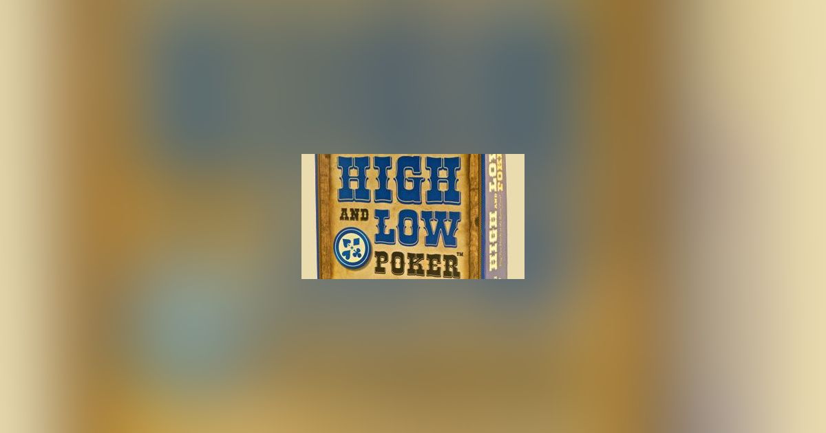 High and Low Poker | Board Game | BoardGameGeek