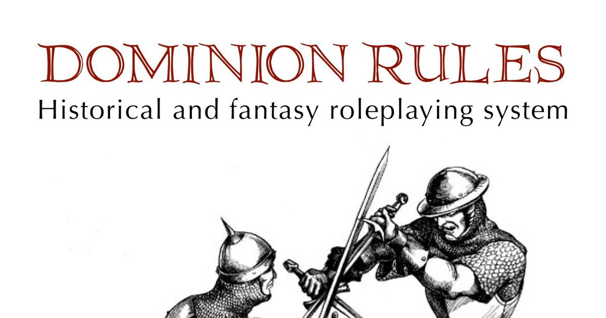 Dominion Rules 3.X Rulebook | RPG Item | RPGGeek