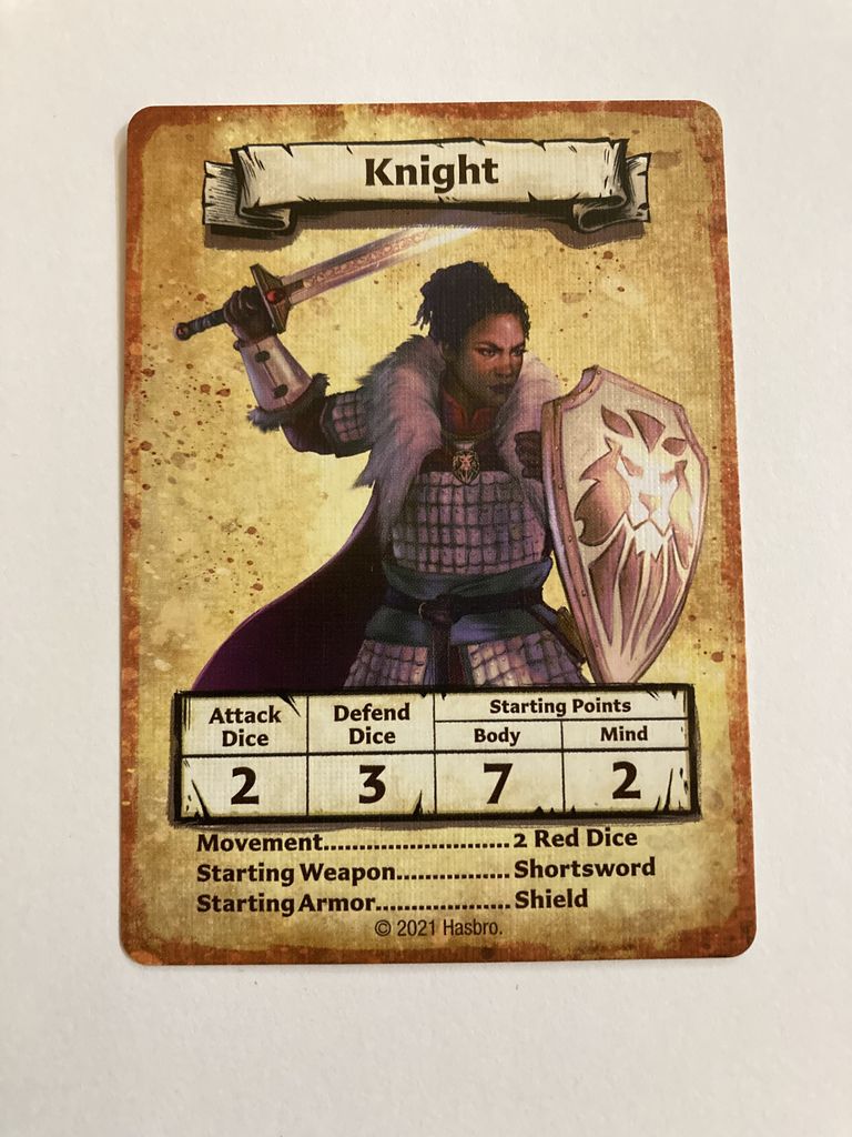 Knight Champion Cards | HeroQuest