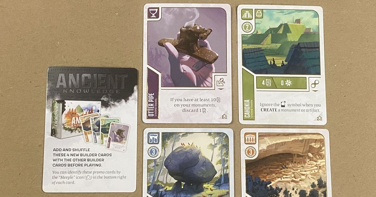 Ancient Knowledge: Promo Cards | Board Game | BoardGameGeek