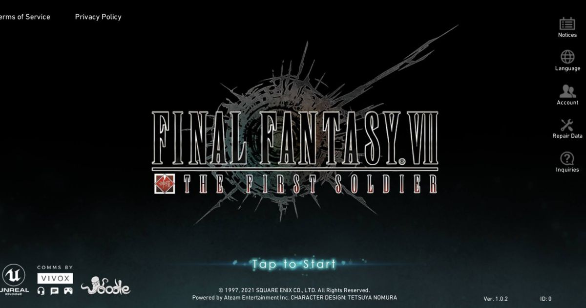 Final Fantasy VII: The First Soldier | Video Game | VideoGameGeek