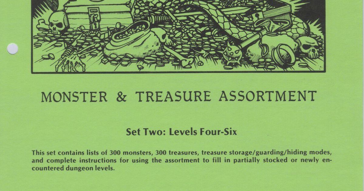 Monster & Treasure Assortment: Levels Four - Six | RPG Item | RPGGeek