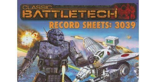 Classic BattleTech: Record Sheets – 3039 | Board Game | BoardGameGeek