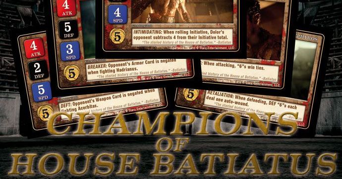 Spartacus: Champions of House Batiatus Card Set | Board Game ...