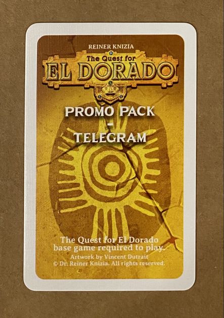 Ravensburger edition? | The Quest for El Dorado: Promo Pack – Telegram