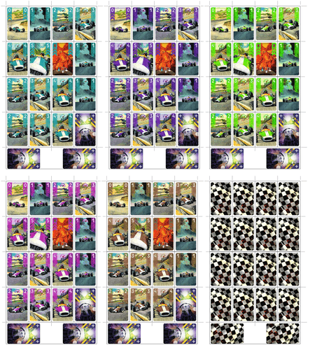 5 new player colors - includes cards (front and back), player boards ...