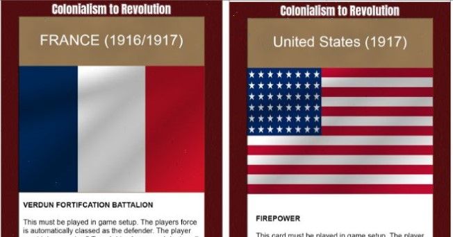 Colonialism to Revolution: Game Cards – Nation Set 1 | Board Game ...