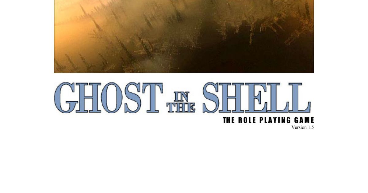 Ghost in the Shell | RPG Item | RPGGeek