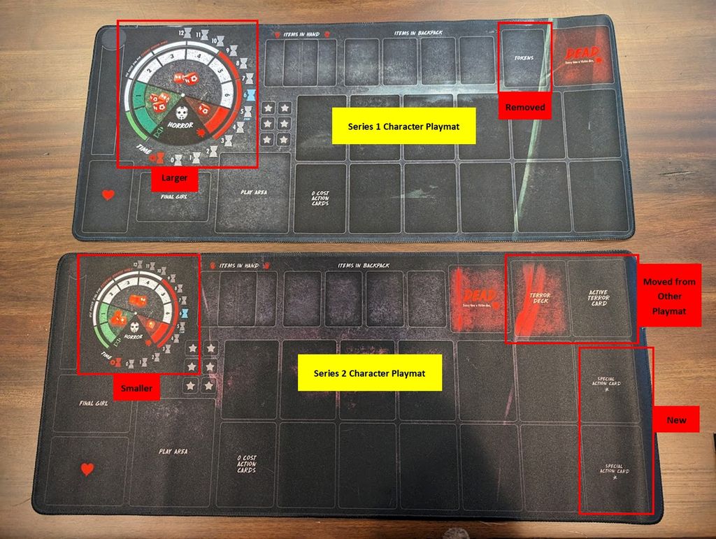 Comparing Series 1 and Series 2 Playmats (with Photos!) | Final Girl