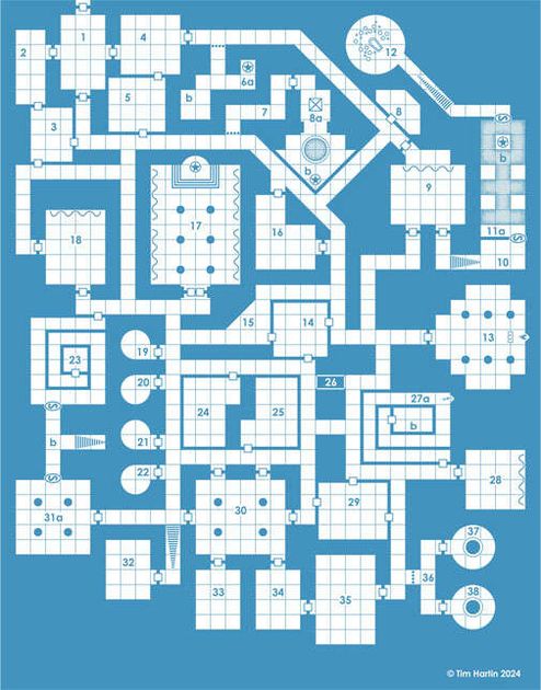 Old School Blue Map #129 | RPG Item | BoardGameGeek