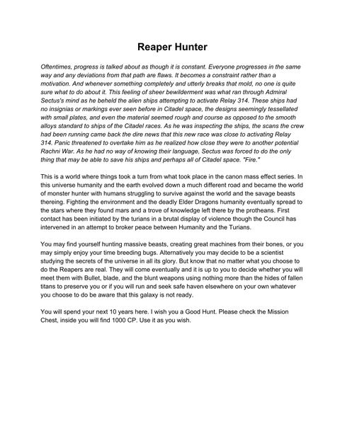 Reaper Hunter | RPG Item | RPGGeek