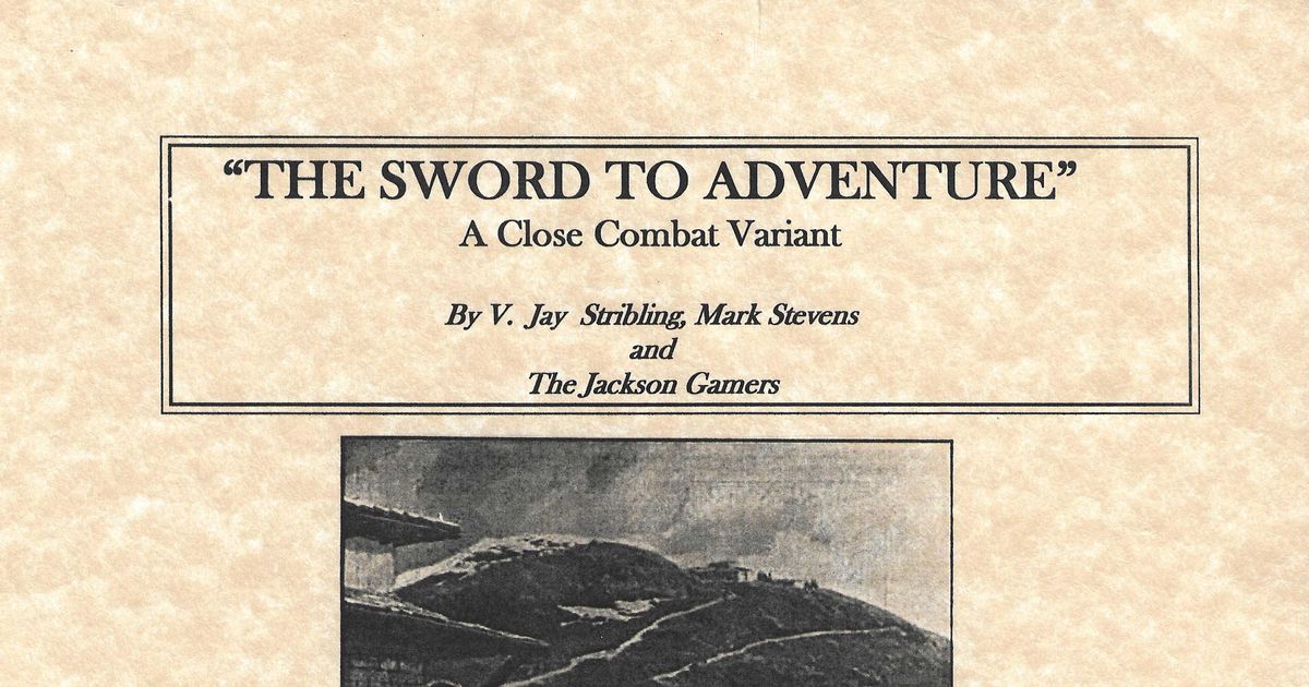 The Sword to Adventure: A Close Combat Variant | Board Game | BoardGameGeek