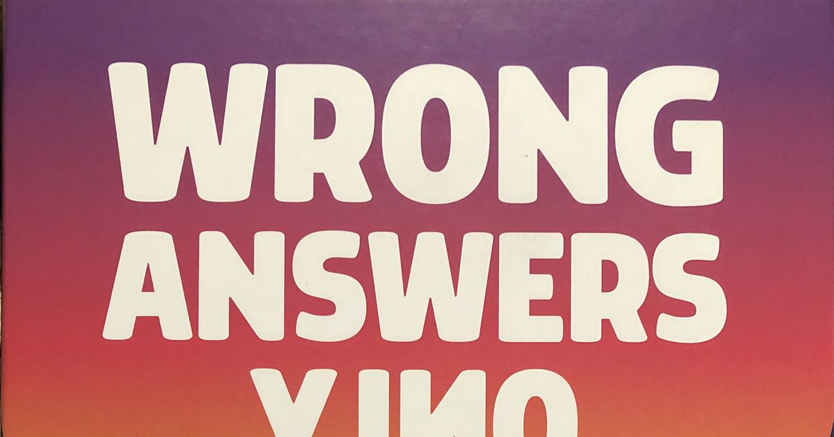 Wrong Answers Only | Board Game | BoardGameGeek