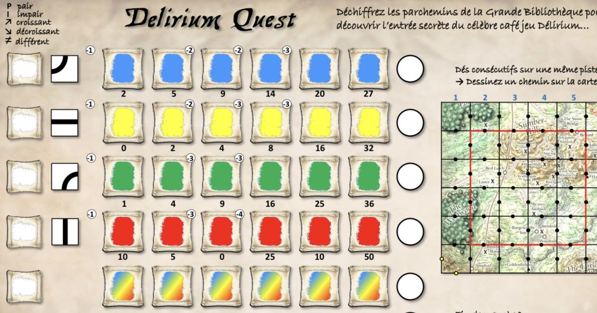 Délirium Quest | Board Game | BoardGameGeek