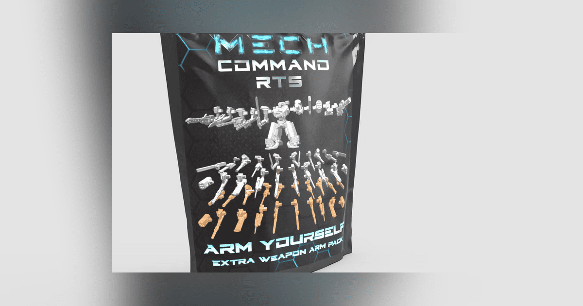 Mech Command RTS: Extra Weapon Arm Set | Board Game Accessory ...