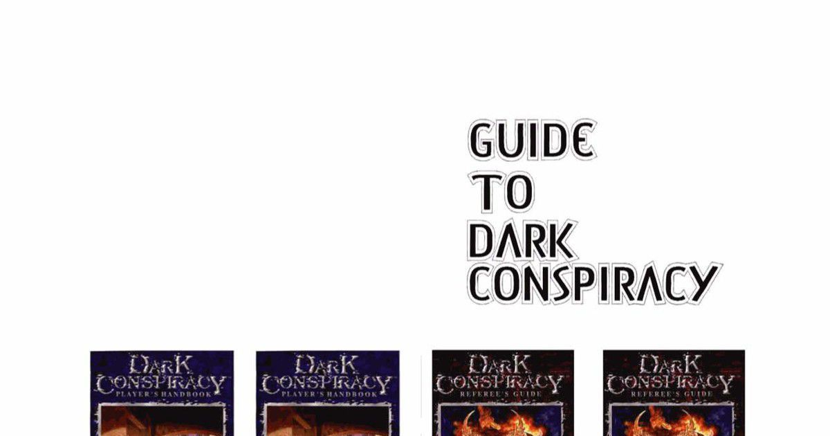 Guide to Dark Conspiracy 2nd Edtion | RPG Item | RPGGeek