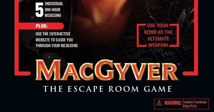 MacGyver: The Escape Room Game | Board Game | BoardGameGeek