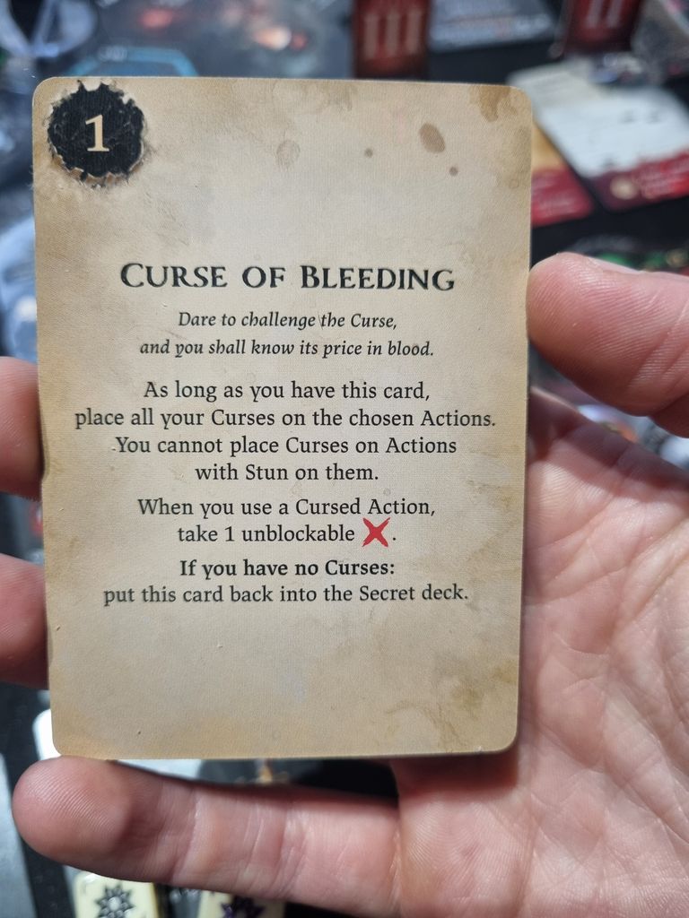 bleeding in cards