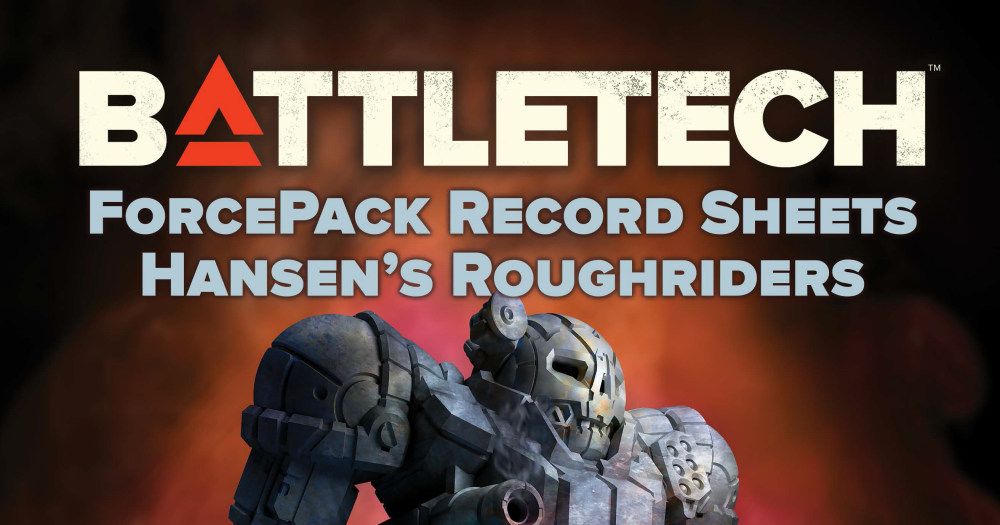 Battletech: Force Packs Record Sheets – Hansen's Roughriders | Board ...