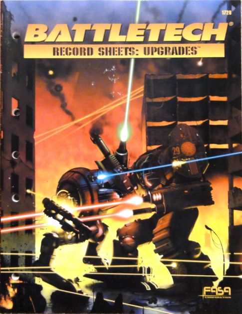 BattleTech: Record Sheets – Upgrades | Board Game Accessory | BoardGameGeek